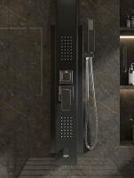 China Bathroom Led Shower Panel with Thermostatic Function and Waterfall Stainless Steel for sale