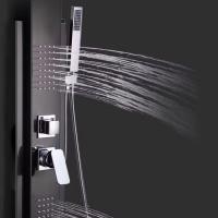 China Bathroom Led Shower Panel with Thermostatic Function and Waterfall Stainless Steel for sale