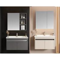 China Modern Style Bathroom Cabinet with Aluminum and Vanity Wash Basin for sale