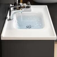China Modern Style Bathroom Cabinet with Aluminum and Vanity Wash Basin for sale