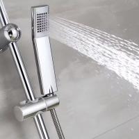 China Thermostatic Mixer Shower Bathroom Chrome Plated Stainless Steel Wall Mount Faucets Taps for sale