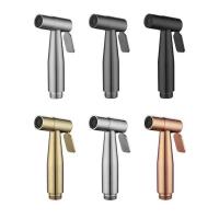 China Brass Valve Core Rose Gold Spray Shower Set for 2024 Toilet Flusher and Bidet Spray Gun for sale