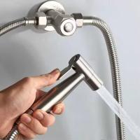 China Brass Valve Core Rose Gold Spray Shower Set for 2024 Toilet Flusher and Bidet Spray Gun for sale