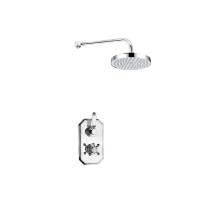 China Bathroom Thermostatic Concealed Shower Set with Brushed Nickel Shower Mixer for sale