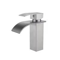 China Lizhen High Black Bathroom Water Tap Waterfall Single Wash Basin Sink with CLASSIC Style for sale