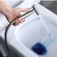 China 304 Stainless Steel Wall Mounted Handheld Toilet Bidet Sprayer Shattaf Set for Bathroom for sale