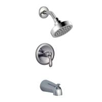 China Brass Valve with Diverter Tub Spout Complete Bath and Shower Faucet Set for sale
