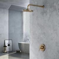 China Lizhen-Hwa.Vic Wall Mount Shower Faucet Set Combo Set Shower Trim Kit Antique Brass Bathroom Shower Set for sale
