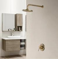 China Lizhen-Hwa.Vic Wall Mount Shower Faucet Set Combo Set Shower Trim Kit Antique Brass Bathroom Shower Set for sale
