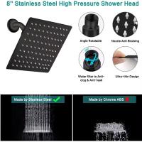 China 10 12 Inch High Pressure Rain Shower Head Combo with Adjustable Extension Arm and Handheld for sale