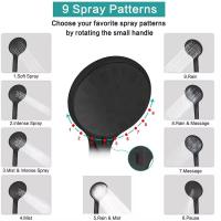 China 10 12 Inch High Pressure Rain Shower Head Combo with Adjustable Extension Arm and Handheld for sale