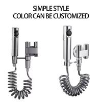 China Modern Bathroom Angle Valve One-In 2-Out Toilet Portable Bidet Sprayer for sale