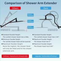 China Wall Mount Rainfall Shower Set with Handheld Shower Head Combo and Matte Black Finish for sale