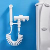 China Modern Design Style 2024 Lizhen Handheld Brass Bidet Sprayer Set for White Color Bathroom for sale
