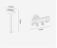 China Modern Design Style 2024 Lizhen Handheld Brass Bidet Sprayer Set for White Color Bathroom for sale