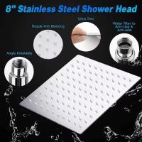 China Adjustable Extension Arm and Handheld High Pressure Rain Shower Head Combo for Barthroom for sale