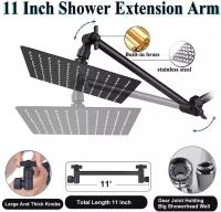 China Adjustable Extension Arm and Handheld High Pressure Rain Shower Head Combo for Barthroom for sale