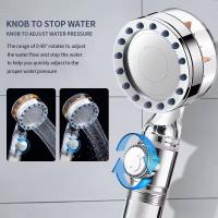 China 360 Rotated Turbo Vortex High Pressure Handheld Shower Head with Fan and Water Direct for sale