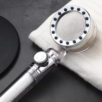 China 360 Rotated Turbo Vortex High Pressure Handheld Shower Head with Fan and Water Direct for sale