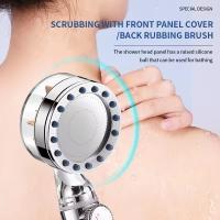China 360 Rotated Turbo Vortex High Pressure Handheld Shower Head with Fan and Water Direct for sale