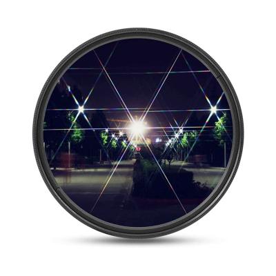 China 37mm - 82mm Special Effect Lens Filter 6 Point Starburst Camera Filter For Canon Cameras for sale