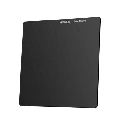 China OEM Square ND Filter 100x100mm 6 Stop Filter ND64 Little Color Shift for sale