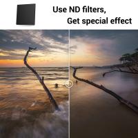 China OEM Square ND Filter 100x100mm 6 Stop Filter ND64 Little Color Shift for sale
