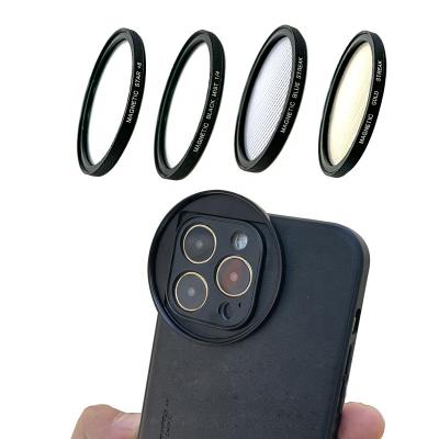 China 58mm Magnetic Phone Filter Waterproof Phone Camera Filters Anti Scratch For iPhone 14 Pro Max for sale