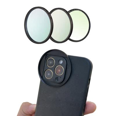China 58mm Magnetic Phone Lens Filter Customizable iPhone Lens Filters For IPhone14pro max for sale