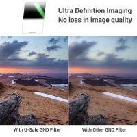 China 100x150mm Reverse Graduated ND Filters 1 - 5 Stops GND Reverse Filter With Vacuum Nano Coating for sale
