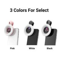 China Customized Phone Camera Lens 15x Magnification Macro Lens With LED Light And 3 Stops Adjustment for sale