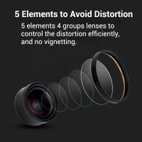 China 16mm Phone Camera Lens Wide Angle Phone Lens With 5 Elements Multi Layer Coating And No Distortion for sale