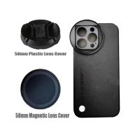China OEM Vegan Leather iPhone Case With 58mm Magnetic Filter Adapter And Shockproof Protection for sale