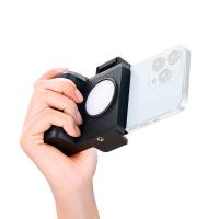 China Universal Phone Camera Grip Wifi Cell Phone Camera Handle With LED Light And Screw Hole for sale