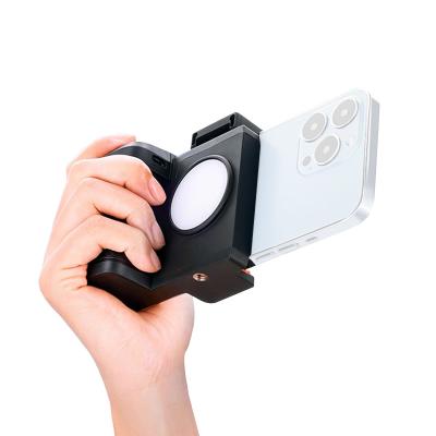 China Universal Phone Camera Grip Wifi Cell Phone Camera Handle With LED Light And Screw Hole for sale