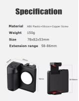 China Universal Phone Camera Grip Wifi Cell Phone Camera Handle With LED Light And Screw Hole for sale
