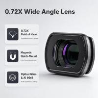 China 0.72X Magnetic Wide Angle Lens for DJI Osmo Pocket 3/4 with HD Optical Glass for sale
