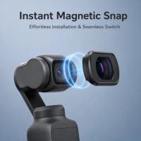China 0.72X Magnetic Wide Angle Lens for DJI Osmo Pocket 3/4 with HD Optical Glass for sale