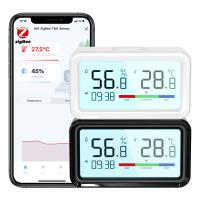 China Tuya ZigBee Hygrometer Thermometer Sensor Remote App Voice Alexa Google Home Smart Home Wireless for sale