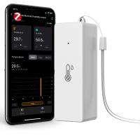 China Tuya ZigBee3.0 Smart Temperature and Humidity Sensor, Battery Powered, Mini Indoor Hygrometer, Work with Alexa, Google Home for sale