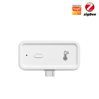 China Tuya Zigbee WiFi Smart Humidity and Temperature Monitor, Wireless Hygrometer Thermometer for Indoor Use, Compatible with Alexa and Google Assistant for sale