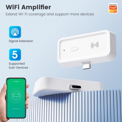 China Tuya Smart WiFi Signal Amplifier Repeater Wireless Network Extender Wall Penetrator Supports Multiple Devices for sale