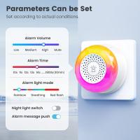 China Tuya Wifi Smart Siren for Home Security Sound and Light Alarm Sensor EU US UK Plug Smart Home Life APP For Vibration CO VOC PIR Human Presence Sensor for sale