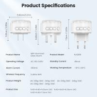 China Tuya Wifi Smart Siren for Home Security Sound and Light Alarm Sensor EU US UK Plug Smart Home Life APP For Vibration CO VOC PIR Human Presence Sensor for sale