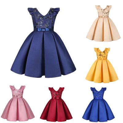 China Summer Children's Clothing Children Sequin Dress Festive Party Princess Dress for sale