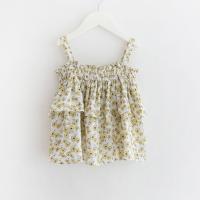 China Ruffled Princess Girl Baby Suspender Dress Summer Children's Clothing for sale