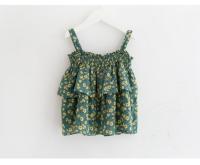 China Ruffled Princess Girl Baby Suspender Dress Summer Children's Clothing for sale