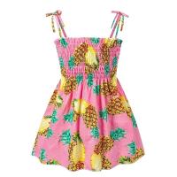 China Children's Dress Clothing New Printing Summer Girls' Suspender Dress for sale