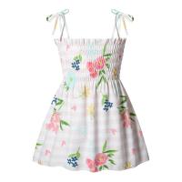 China Children's Dress Clothing New Printing Summer Girls' Suspender Dress for sale