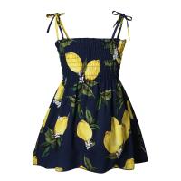 China Children's Dress Clothing New Printing Summer Girls' Suspender Dress for sale